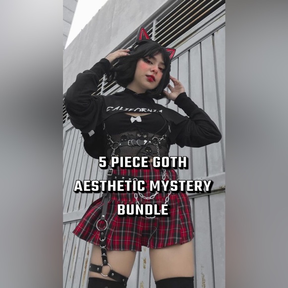 Accessories | Nwt 5 Piece Goth Aesthetic Mystery Bundle | Poshmark